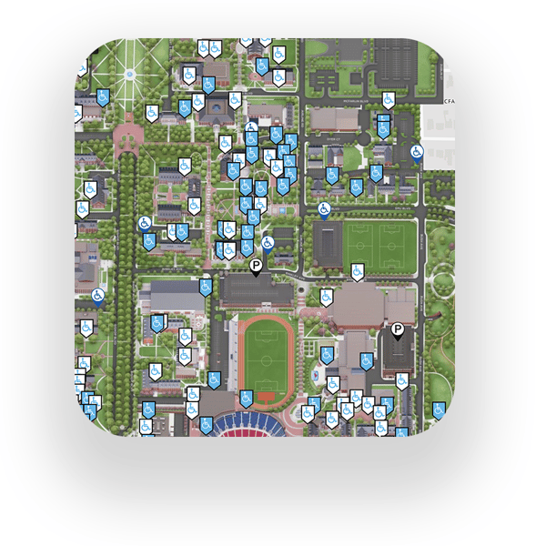 Interactive Maps for Stadiums and Fan and Guest Experience